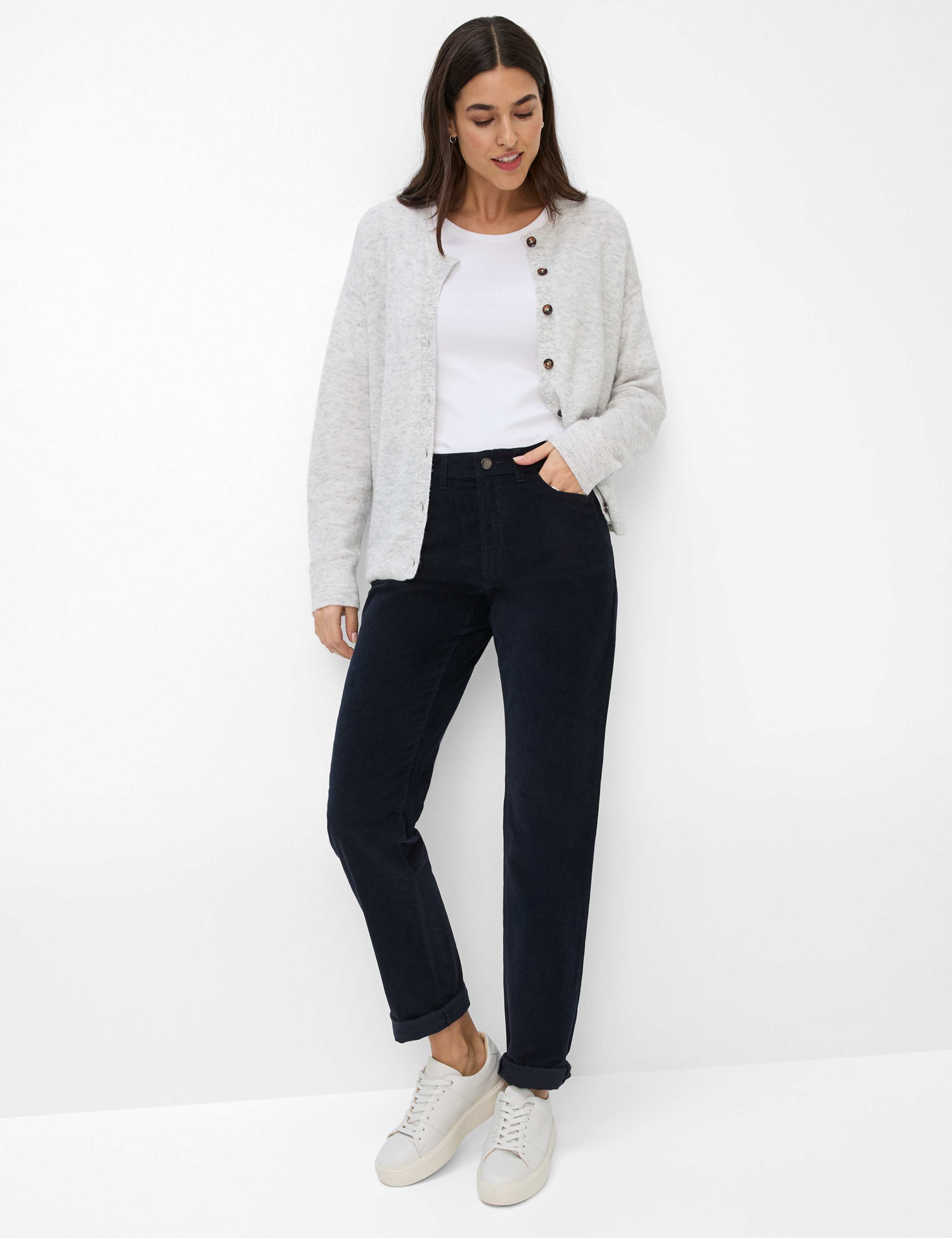 Women's fashion Pants Style CAROLA NAVY Feminine Fit
