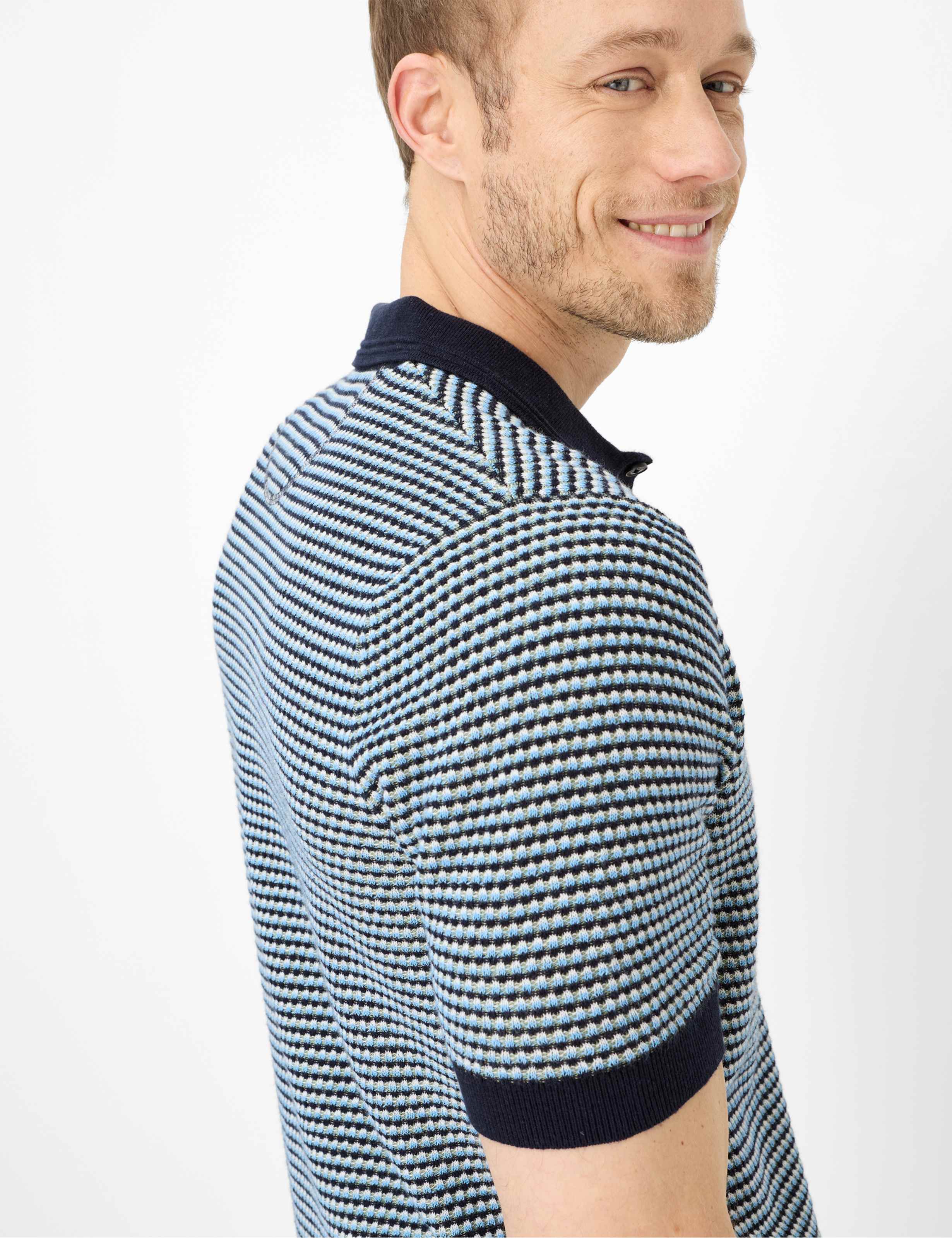 Herrenmode Pullover Style PASCAL Dunkelblau bei Brax!