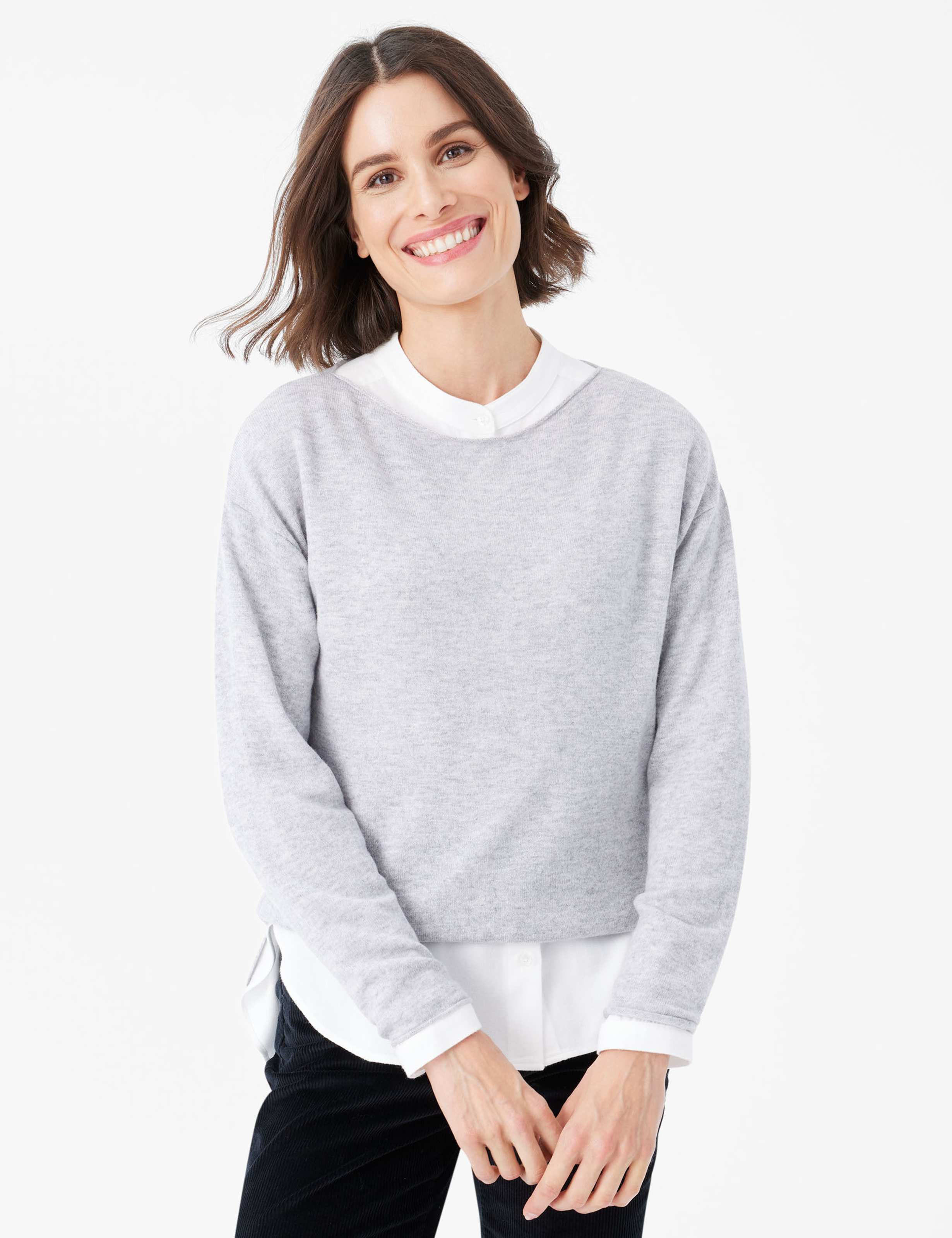Damenmode Pullover Style LIZ cozy grey bei Brax kaufen!