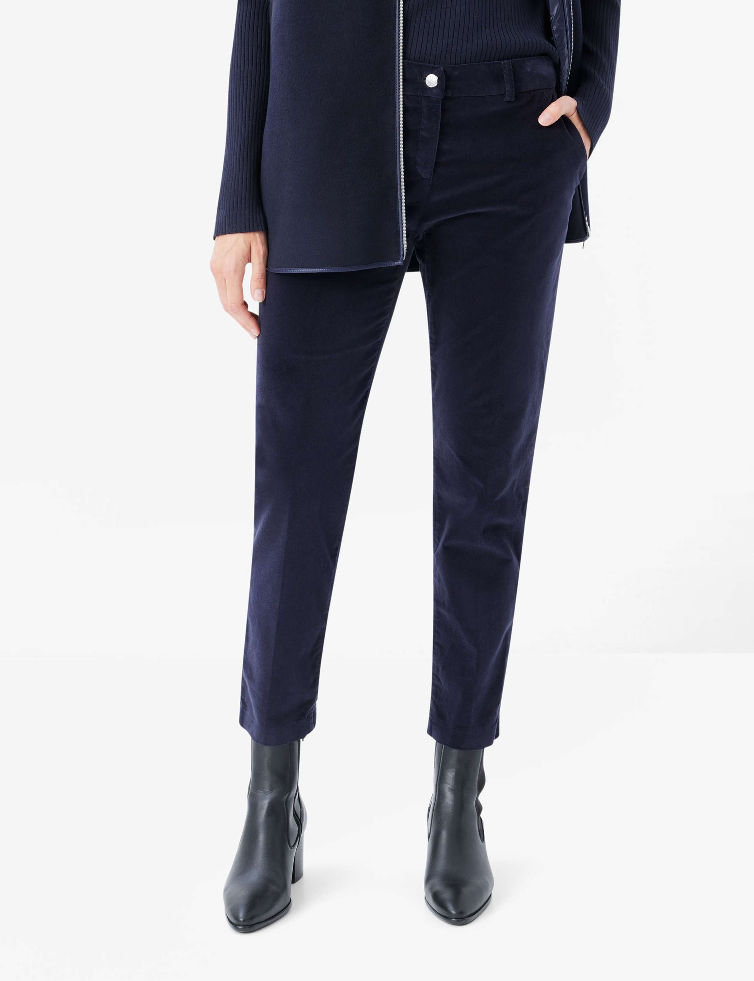 Damenmode Chinos | Hosen Style MARON S NAVY Regular Fit